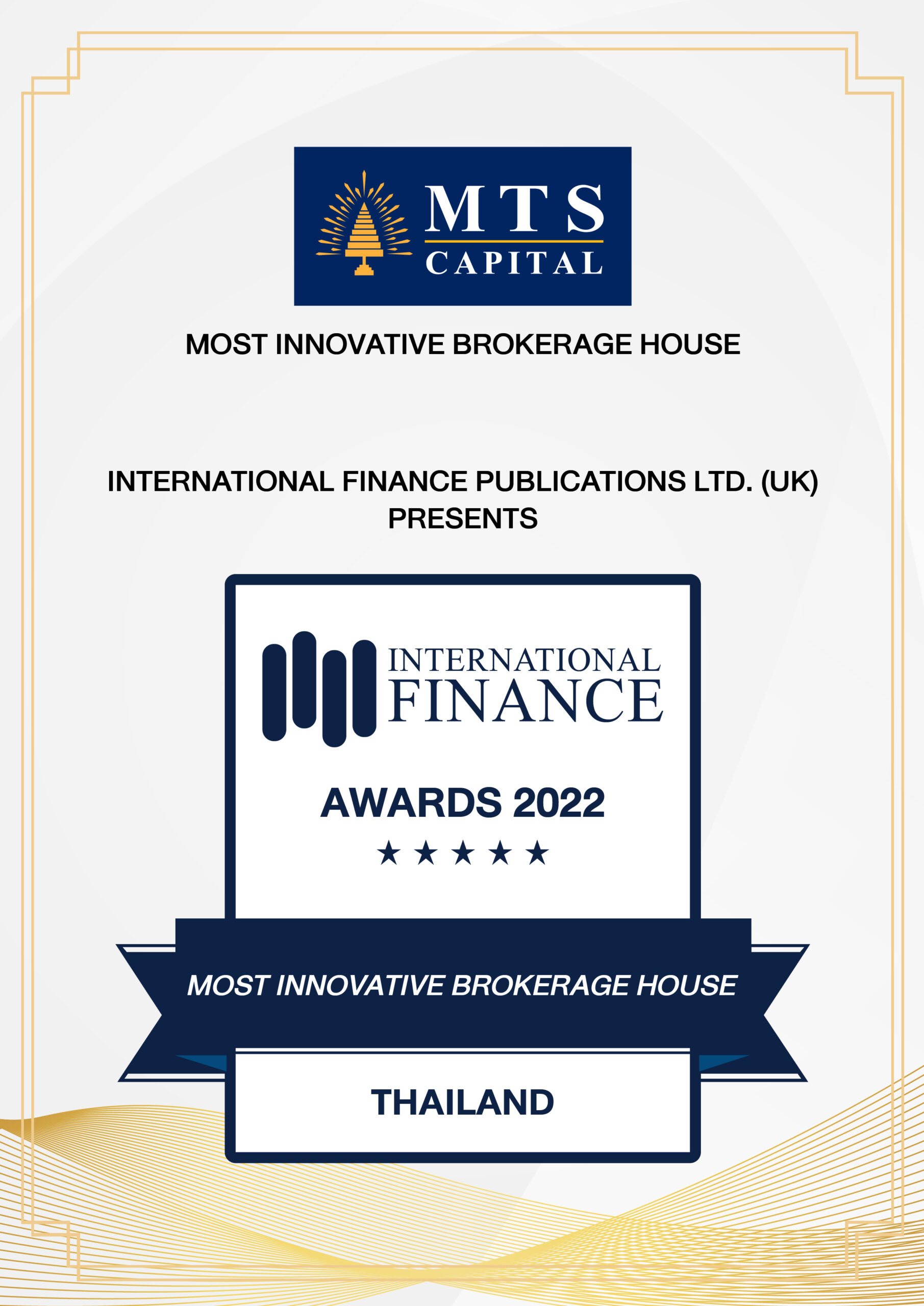 MTS Gold Group the Year of Innovation. Awarded With International ...
